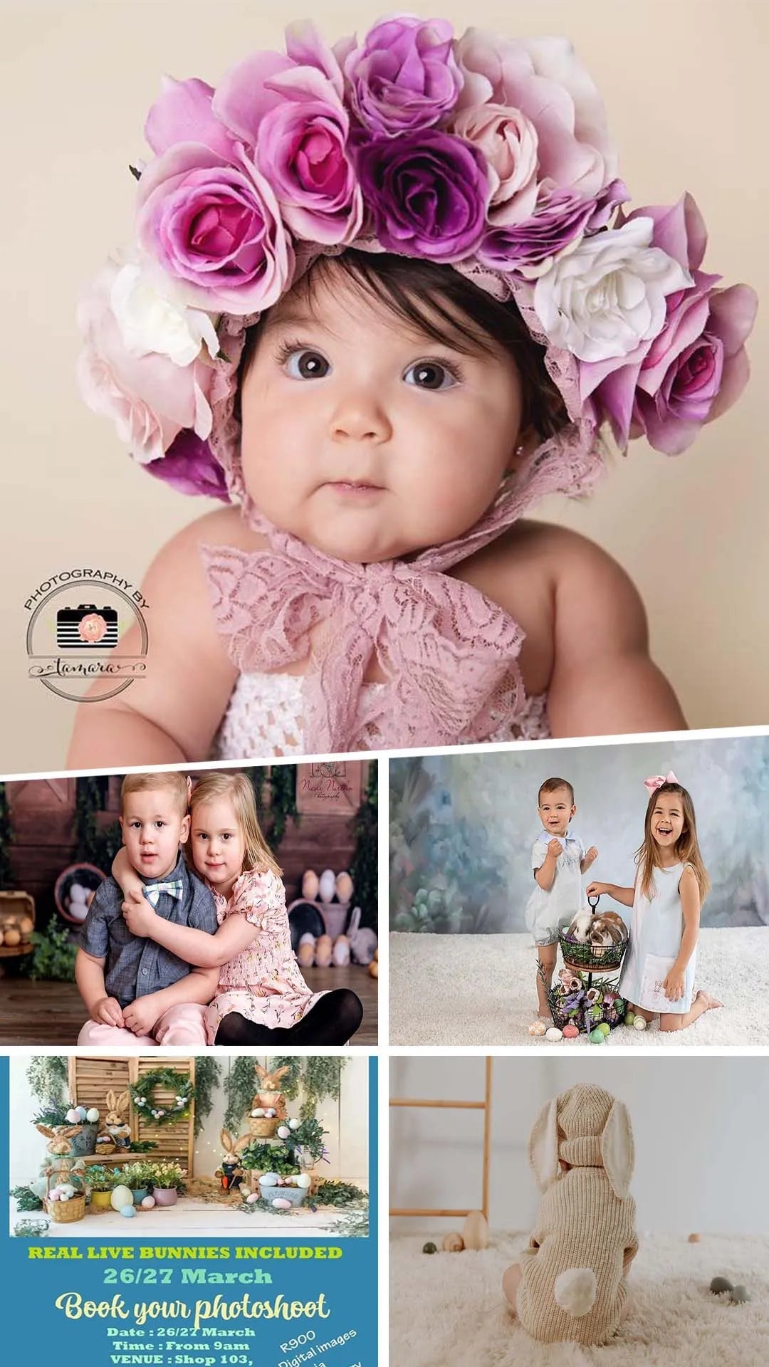7 awesome easter and spring mini session photoshoot ideas for children ...