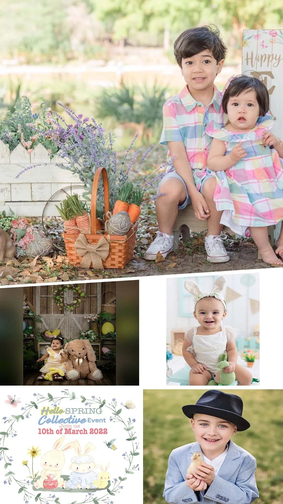 7 awesome easter mini session ideas for girls in 2024 – Gatsby Backdrop
