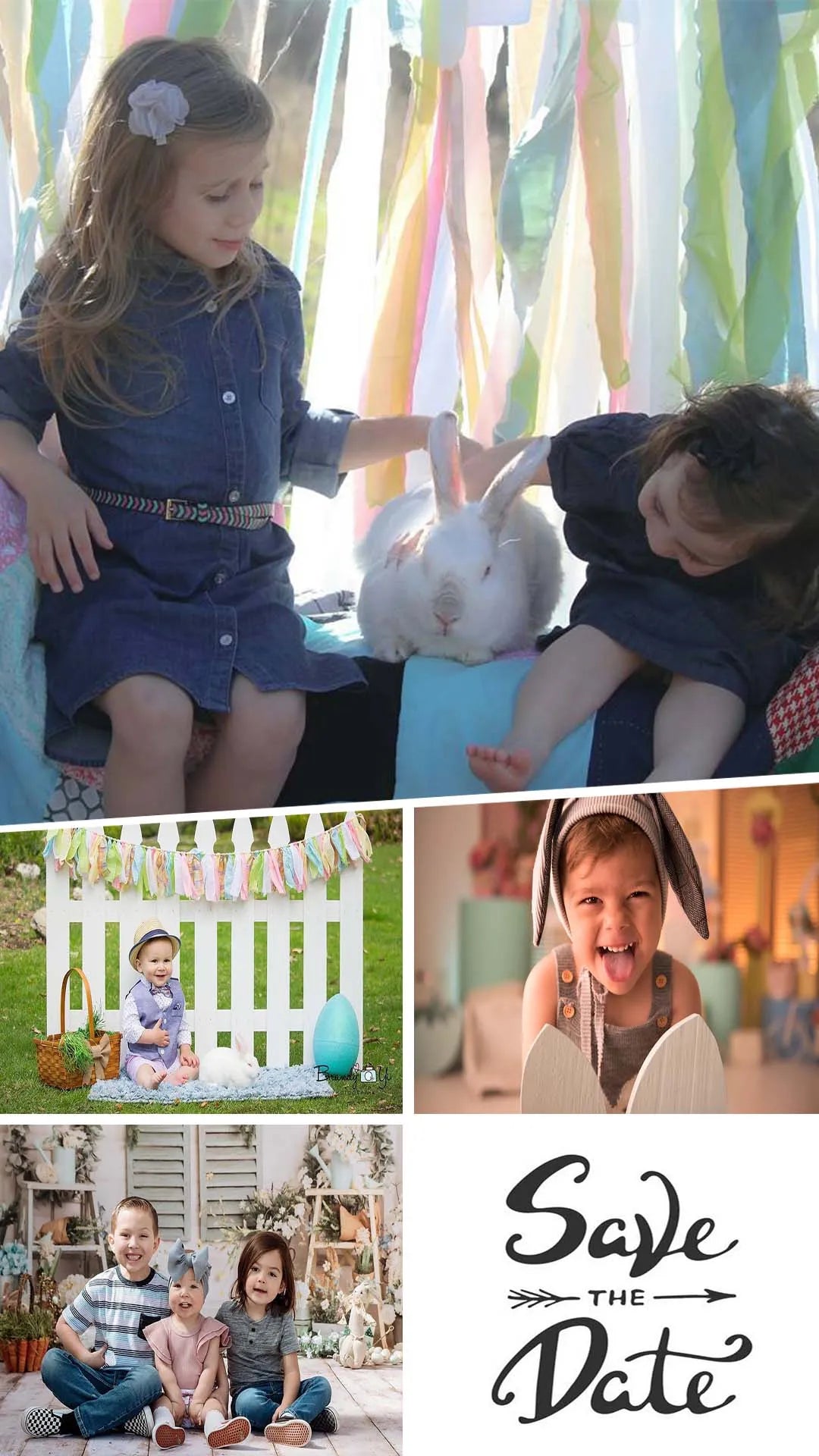 Bunny Hop to the Camera： Easter Photography Fun – Gatsby Backdrop