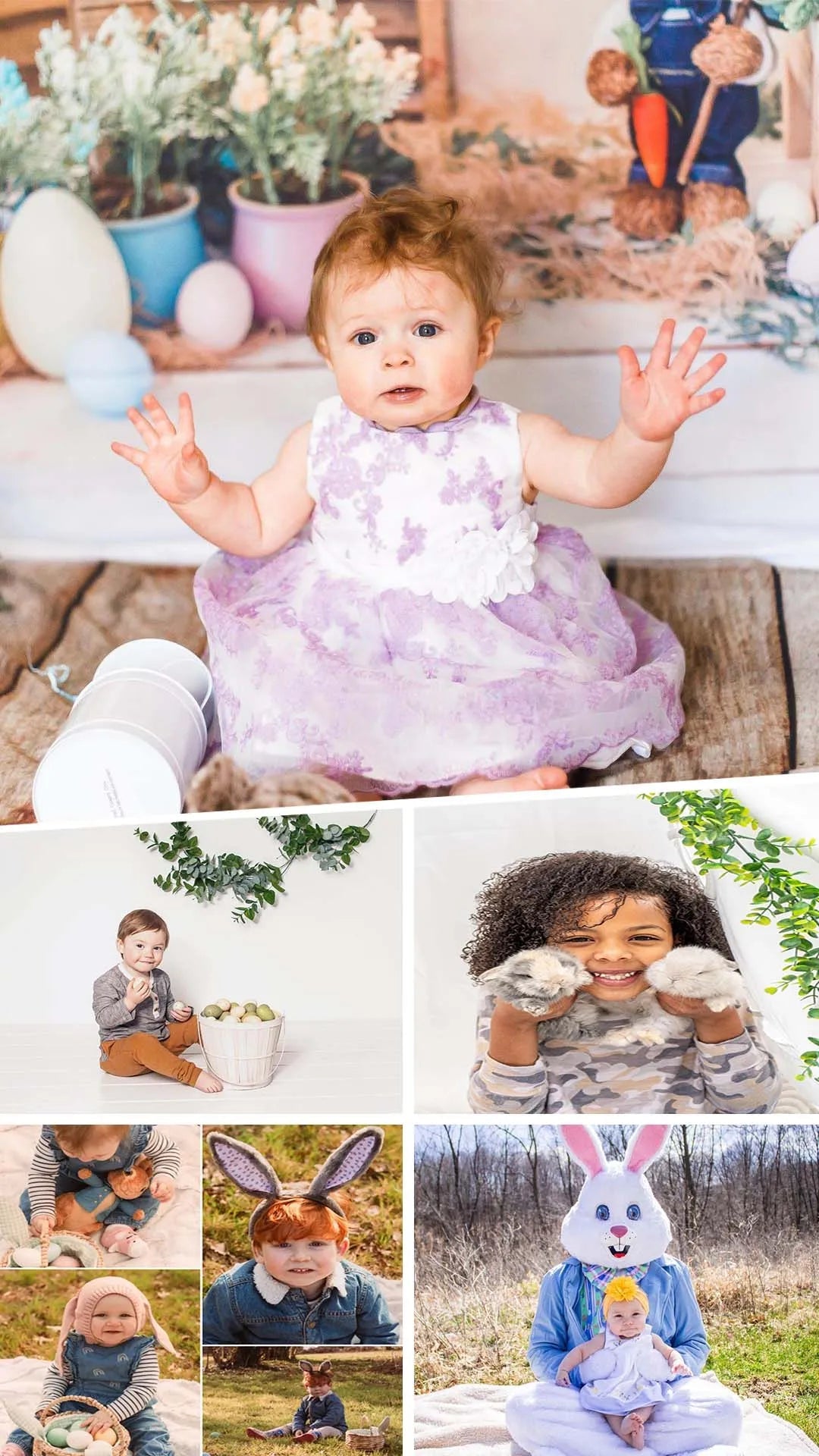Capturing Easter Magic： Vintage Toddler Photography – Gatsby Backdrop