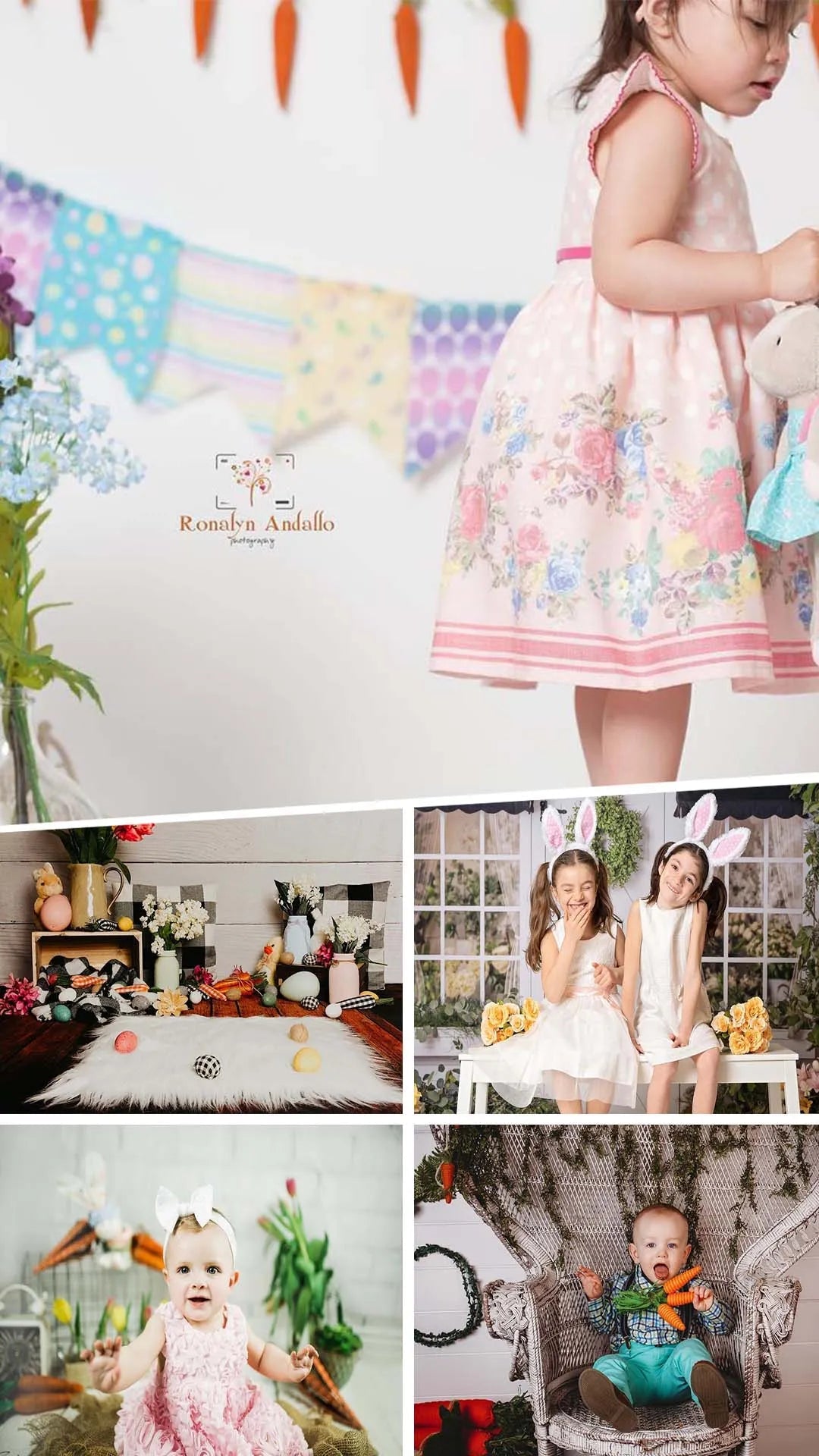 Spring Fling： A Vibrant Easter Photography Backdrop – Gatsby Backdrop