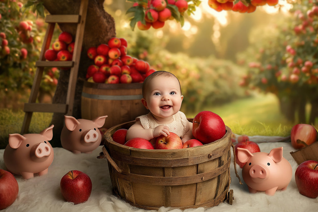 Gatsby Red Apple Orchard Photography Backdrop GBSX-00122 – Gatsby Backdrop