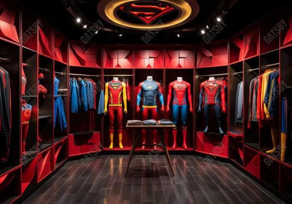 Superhero Closet Backdrop – Gatsby Backdrop