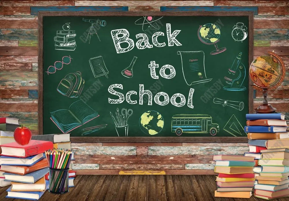 Back To School Classroom Photography Backdrop GBSX-99631 – Gatsby Backdrop