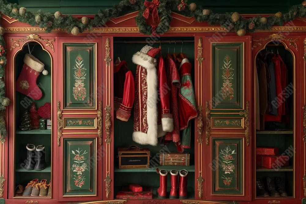 Gatsby Christmas Santa Closet Photography Backdrop Gbsx-00367 – Gatsby ...