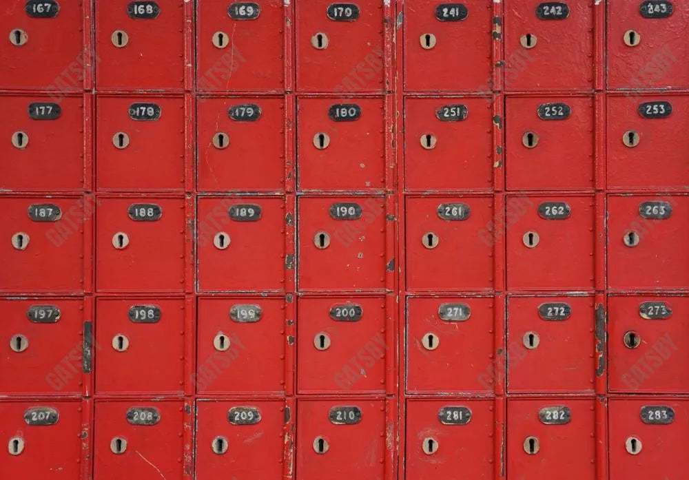 Gatsby Red School Locker Photography Backdrop Gbsx-00521 – Gatsby Backdrop