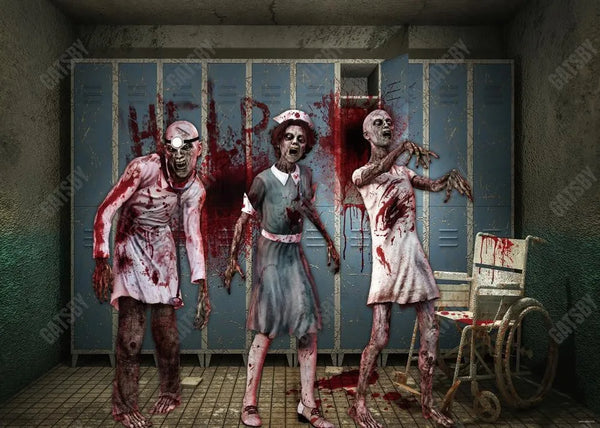 Halloween Zombie Themed Party Photography Backdrop – Gatsby Backdrop