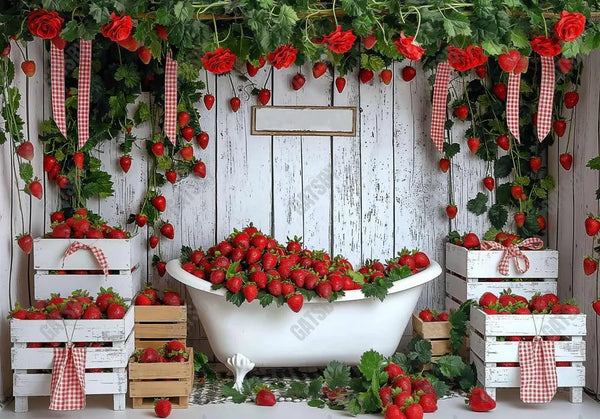Strawberry Photography Backdrop Ym8G-B0479 – Gatsby Backdrop